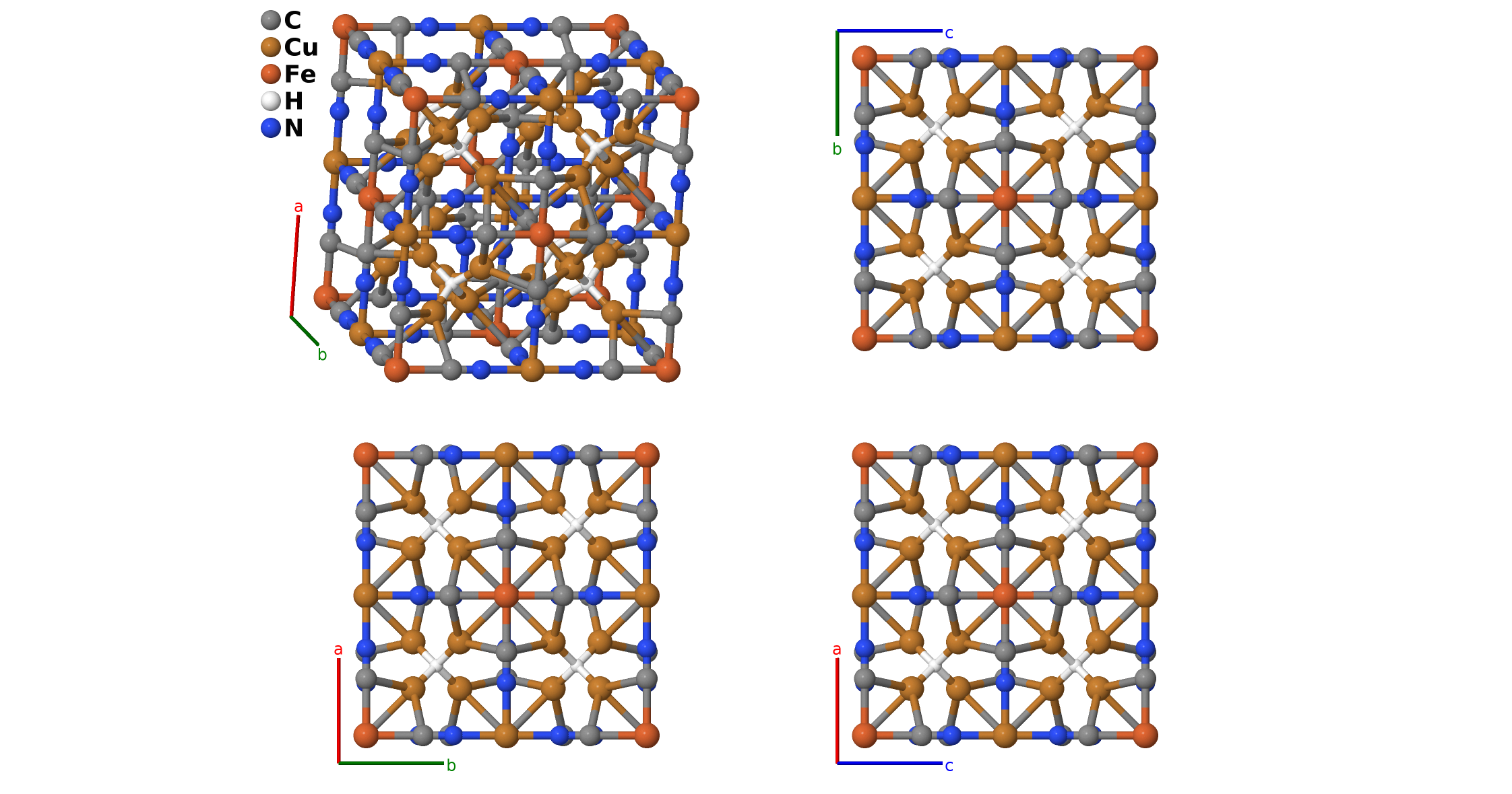 Cu$_{3}$[Fe(CN)$_{6}$]$_{2}\cdot x$H$_{2}$O ($J2_{5}$) Structure ...